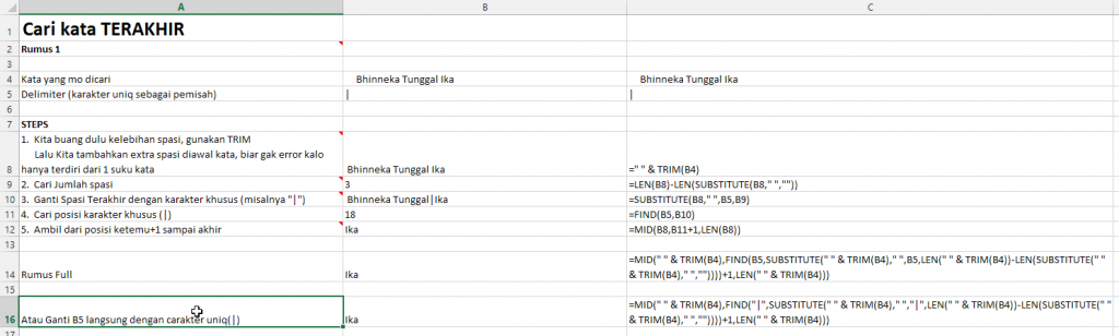 Complex Formula : Cari Kata Terakhir – e-Auditors Manual Guide